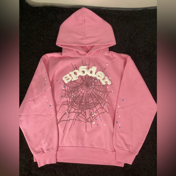 Sp5der | Sweaters | Sp5der Og Web Hoodie Pink | Poshmark
